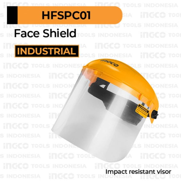 Impact Resistant Visor INGCO HFSPC01 Safety Mask Face Shield Kedok ...